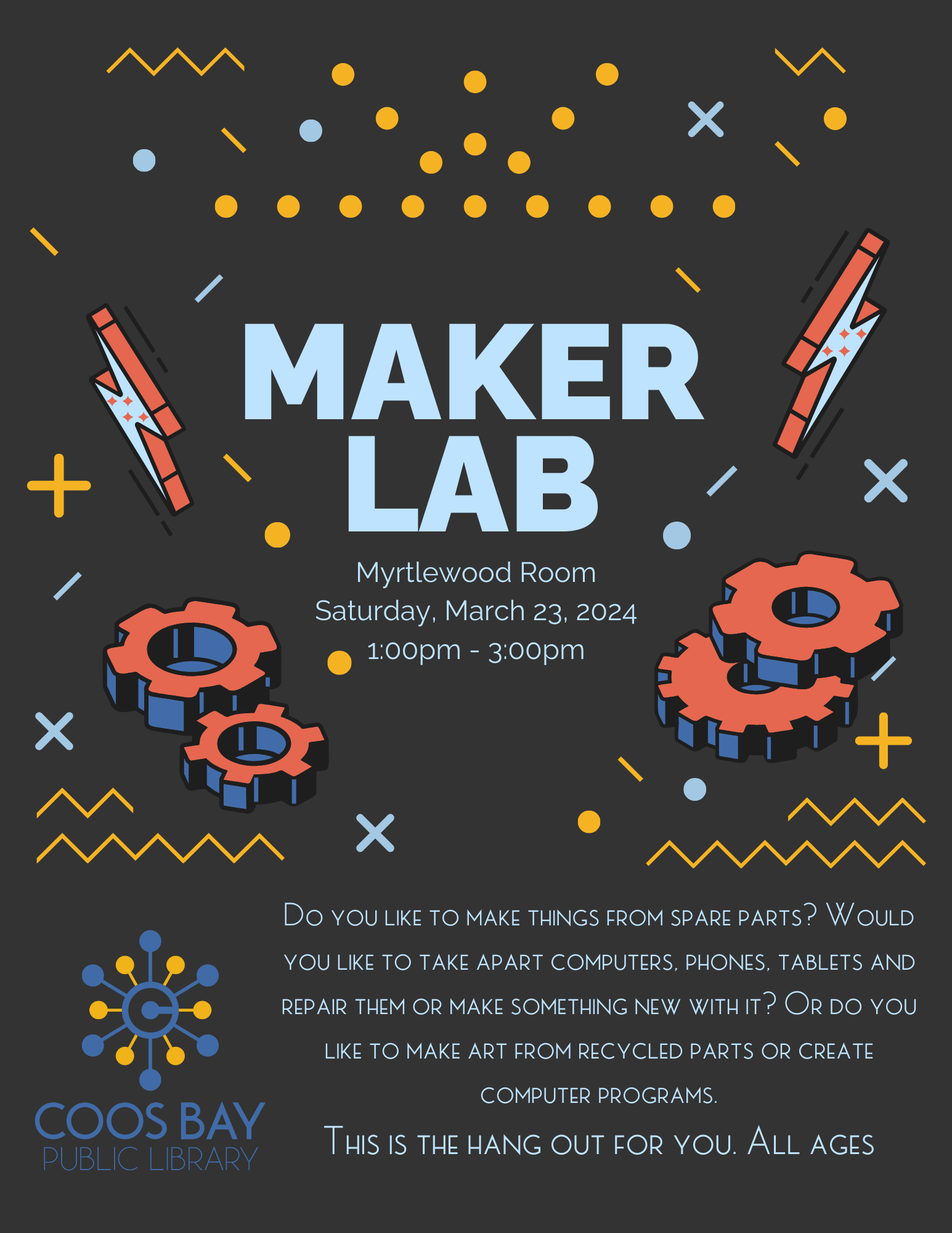 Coos Bay Maker Lab | Coos Bay Public Library